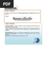 Chapter 1-Introduction To Statistics | PDF | Sampling (Statistics) | Statistics