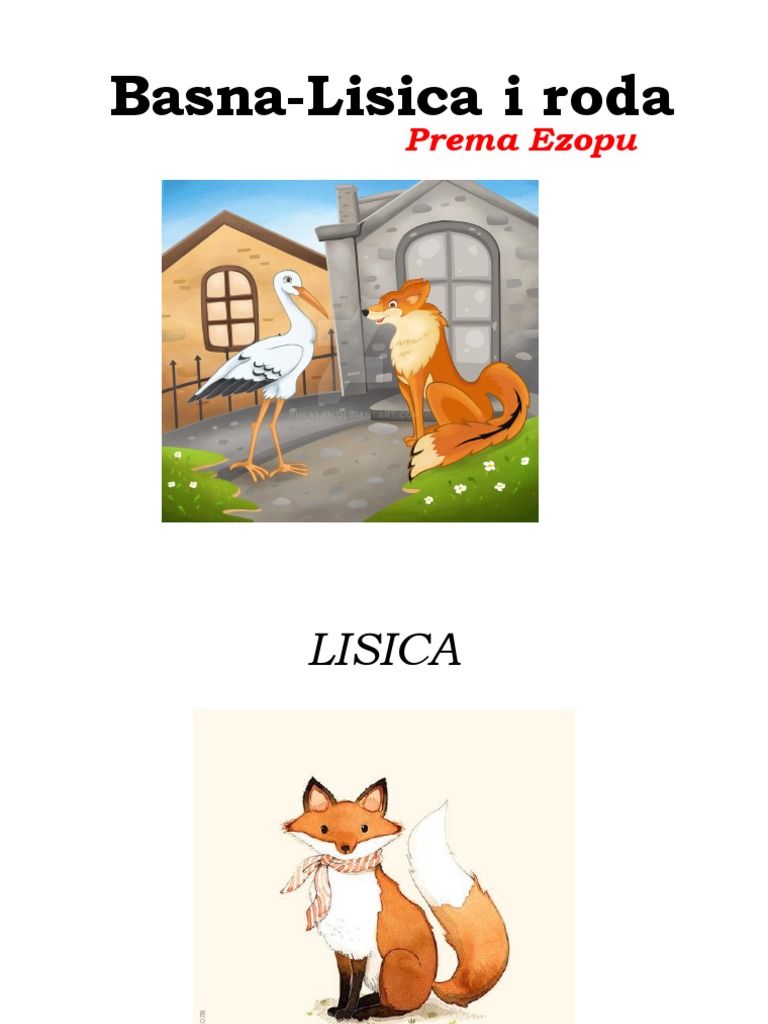 Basna-Lisica I Roda - EZOP Prezentacija | PDF