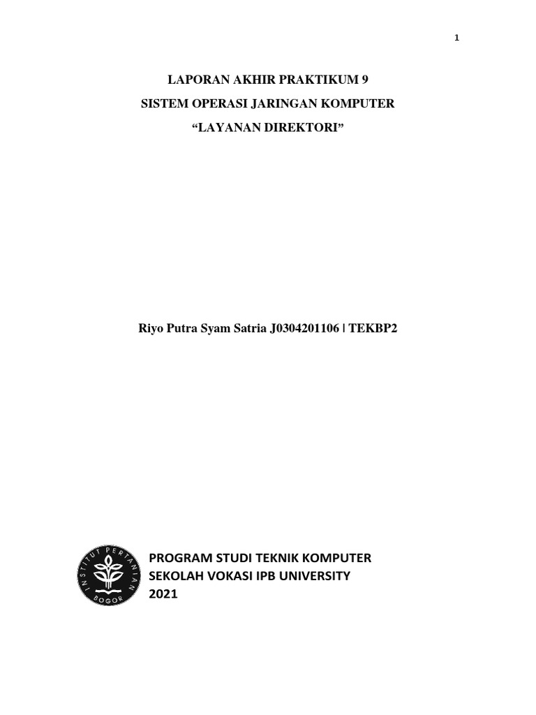 Praktikum LDAP Server di Linux | PDF