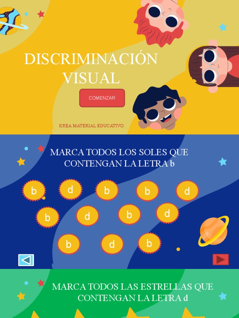 Discriminación Visual Con Letras | PDF