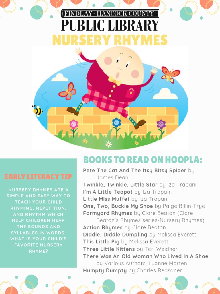 Nursery Rhymes: Books To Read On Hoopla | PDF | British Children's ...