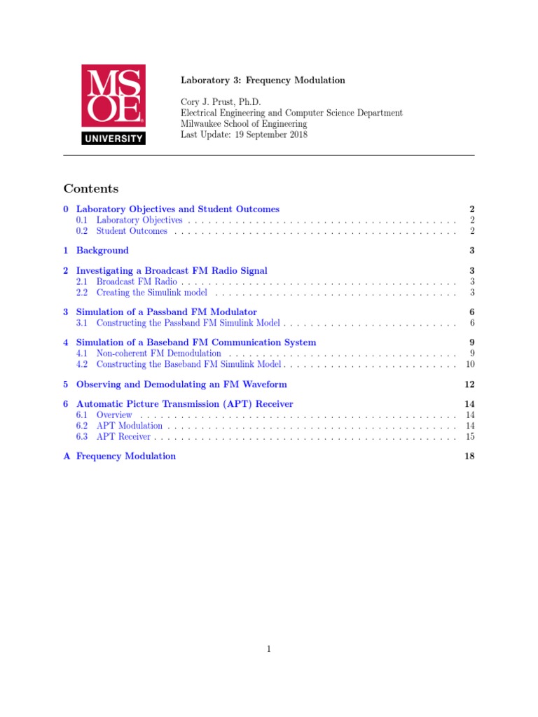 Lab 03 | PDF | Frequency Modulation | Modulation