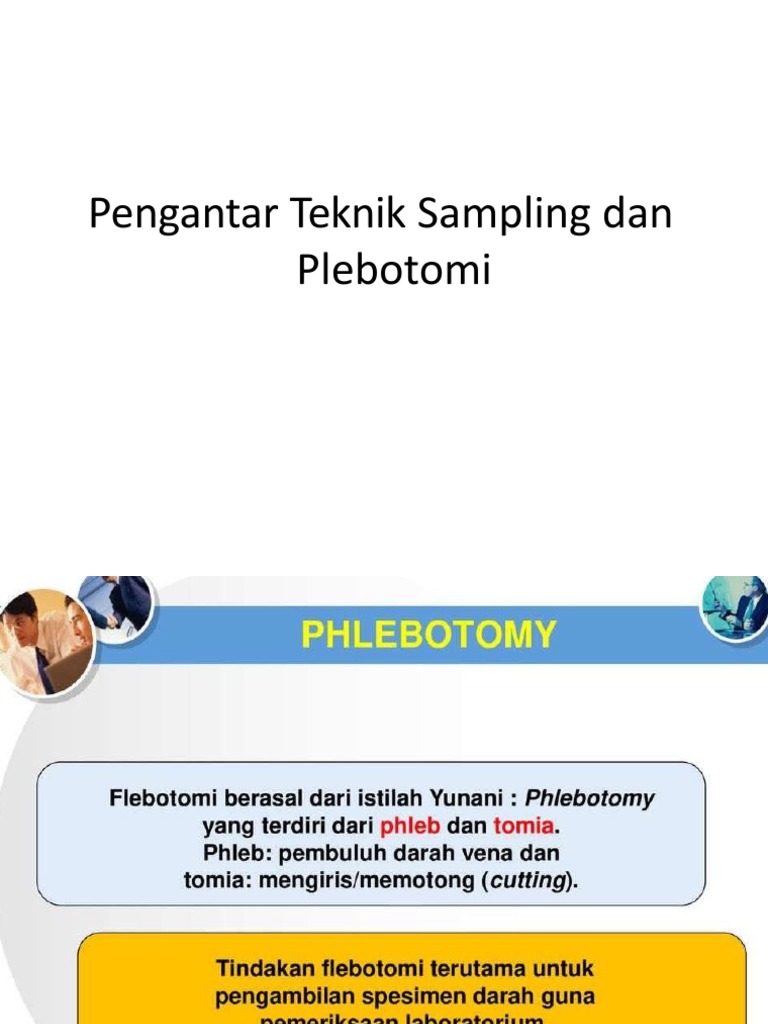 Pengantar Teknik Sampling Dan Plebotomi | PDF