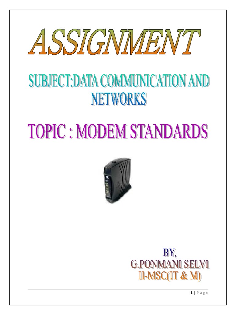 Modem Standards | PDF | Modem | Modulation