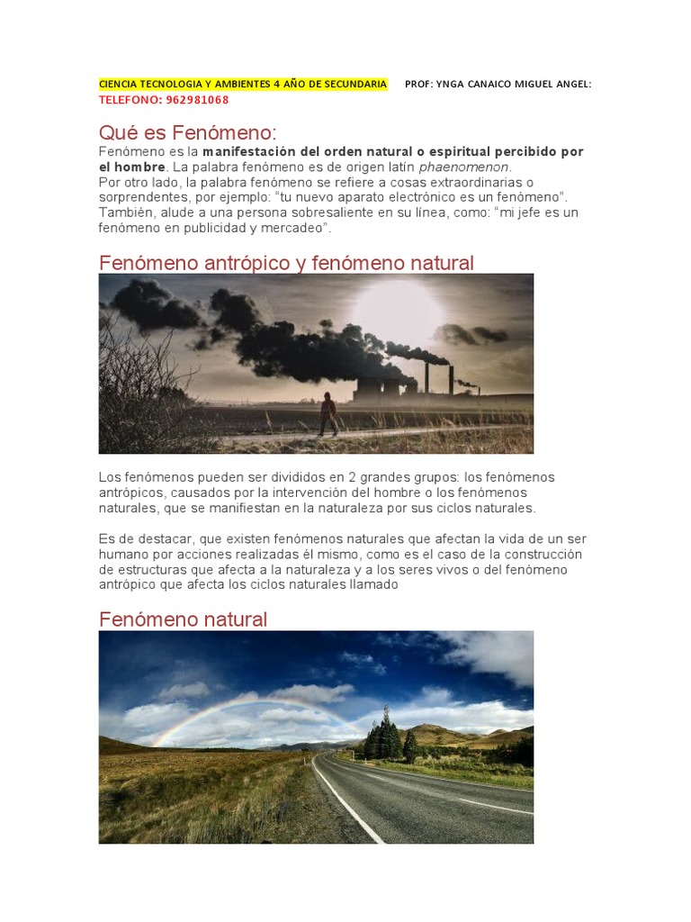 Qué Es Fenómeno | PDF