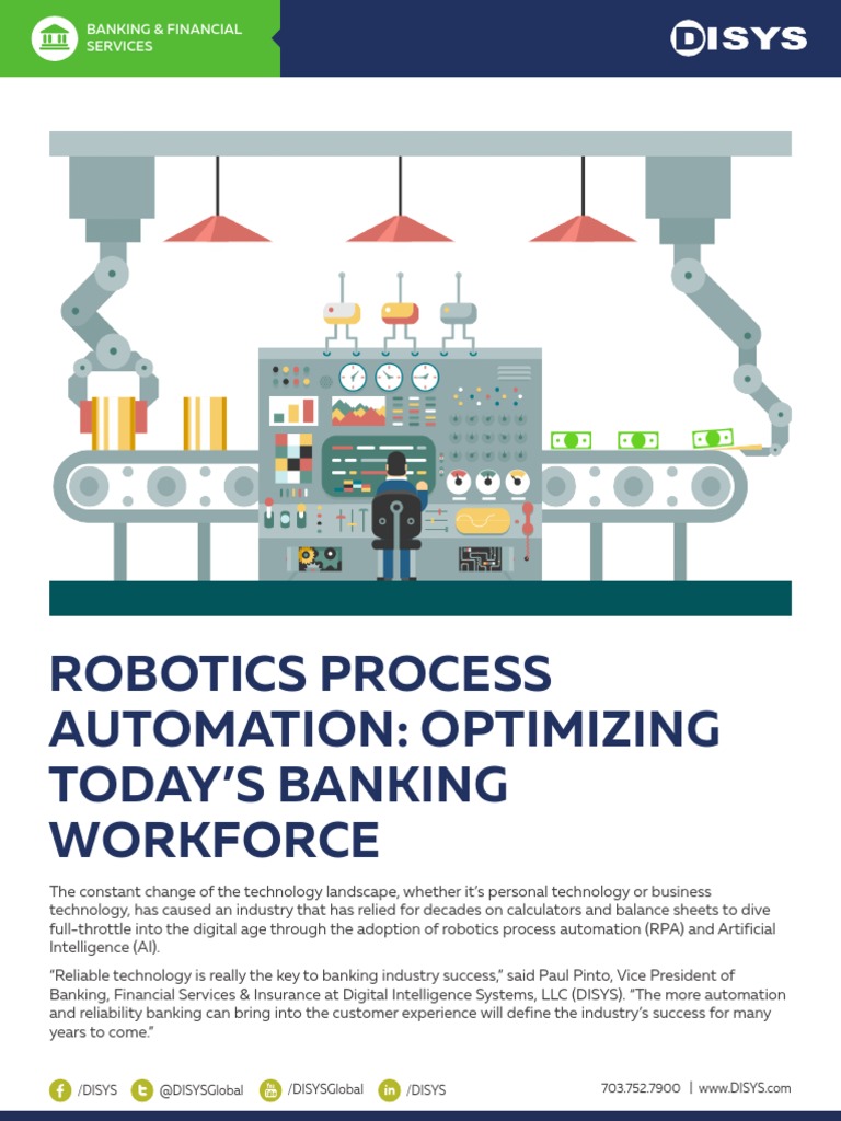 Robotics Process Automation: Optimizing Today'S Banking Workforce | PDF ...