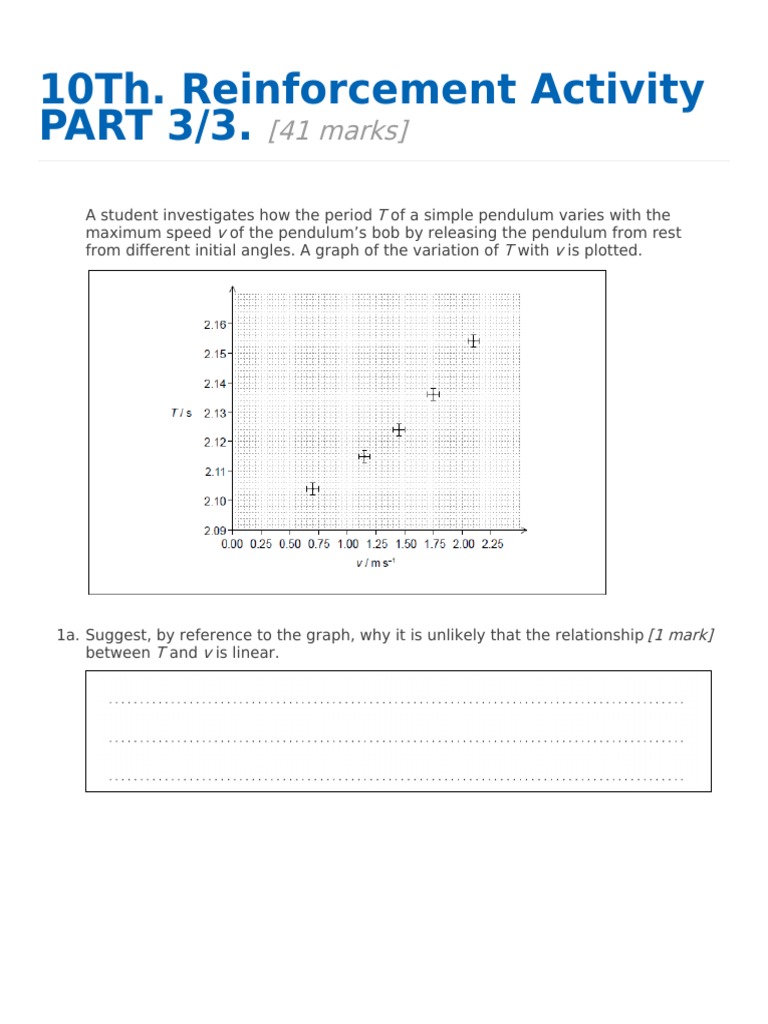 10th Reinforcement Activity 3 3 | PDF | Gases | Temperature