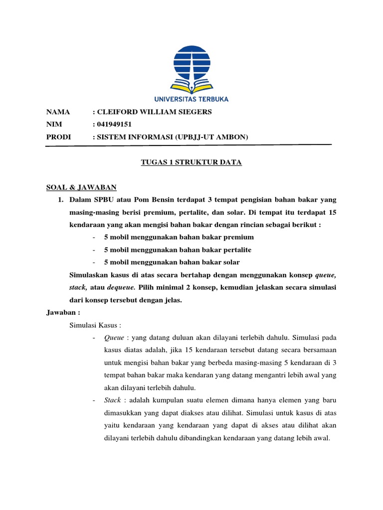Simulasi Struktur Data dalam Pemrograman | PDF | Metode & Bahan Ajar ...
