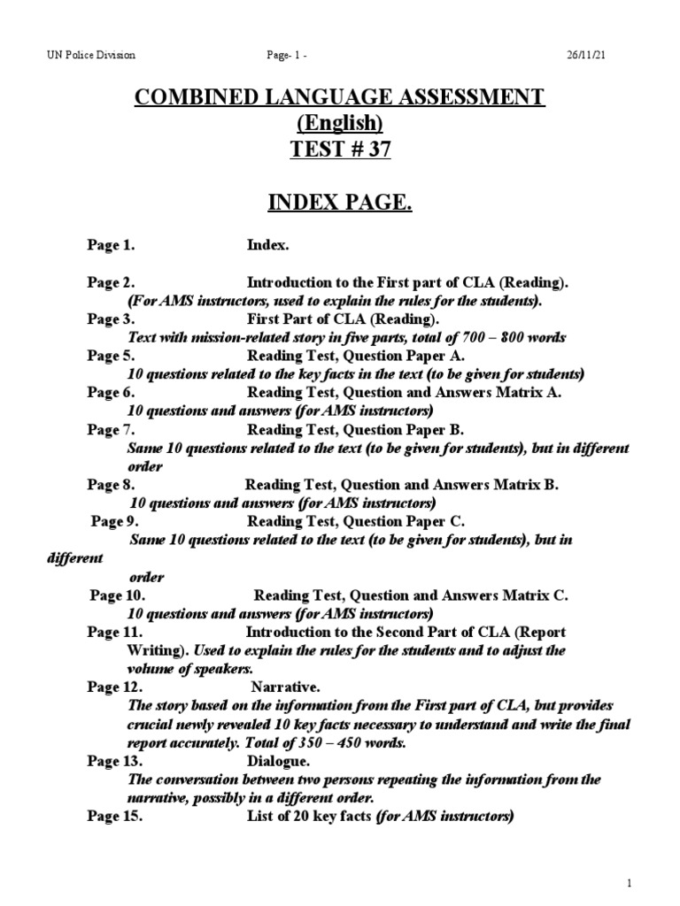 CLA 37 Final Version-Done | PDF | Question | Police
