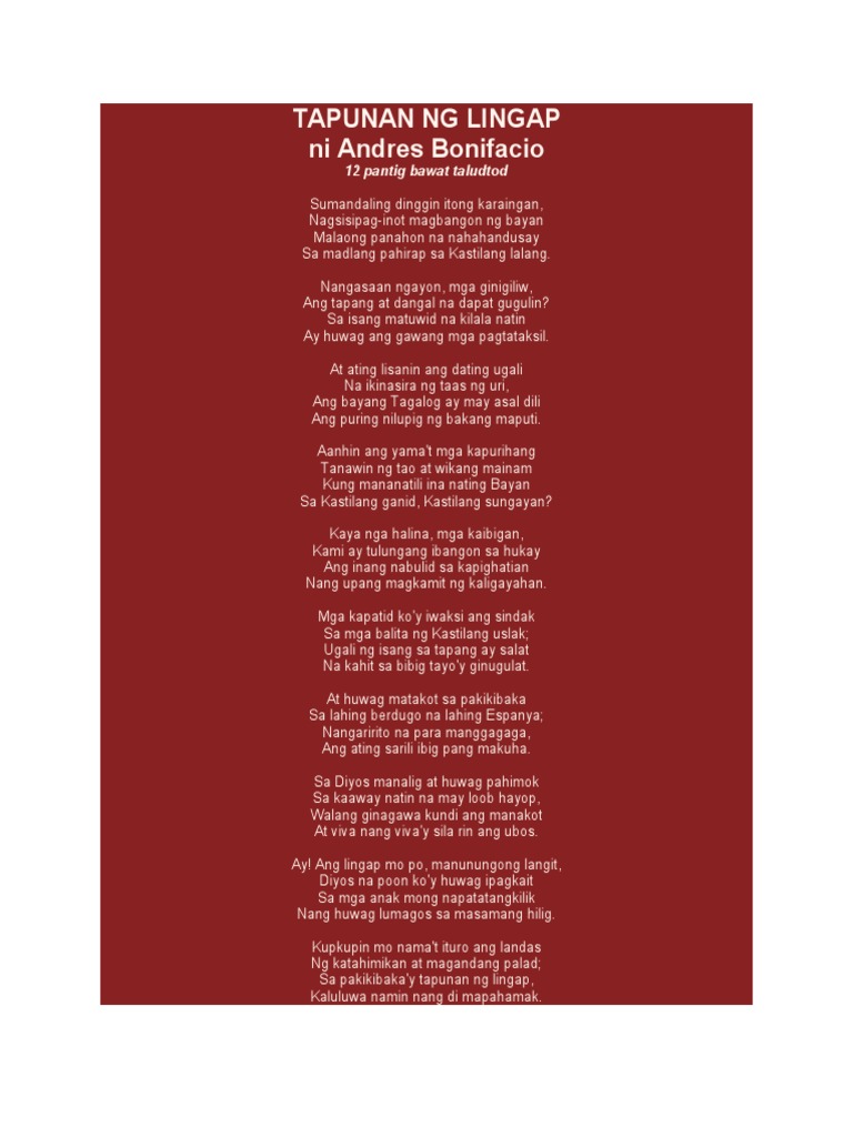 Tapunan NG Lingap | PDF