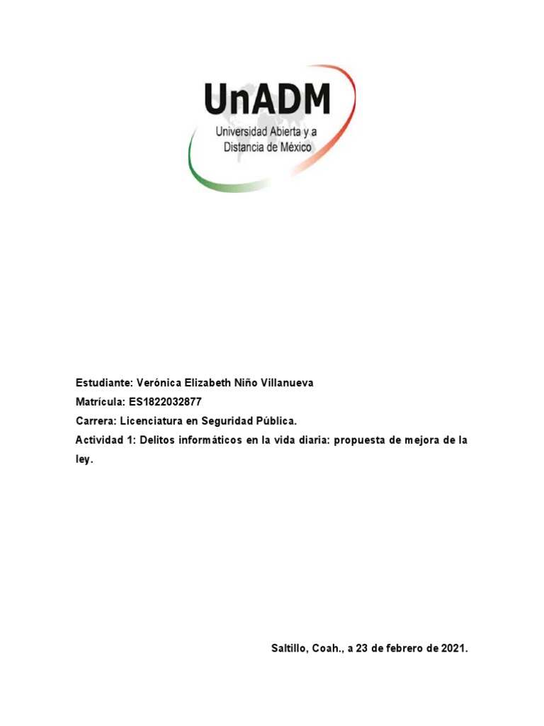Dte U2 A1 Venv | PDF | Cibercrimen | Informática