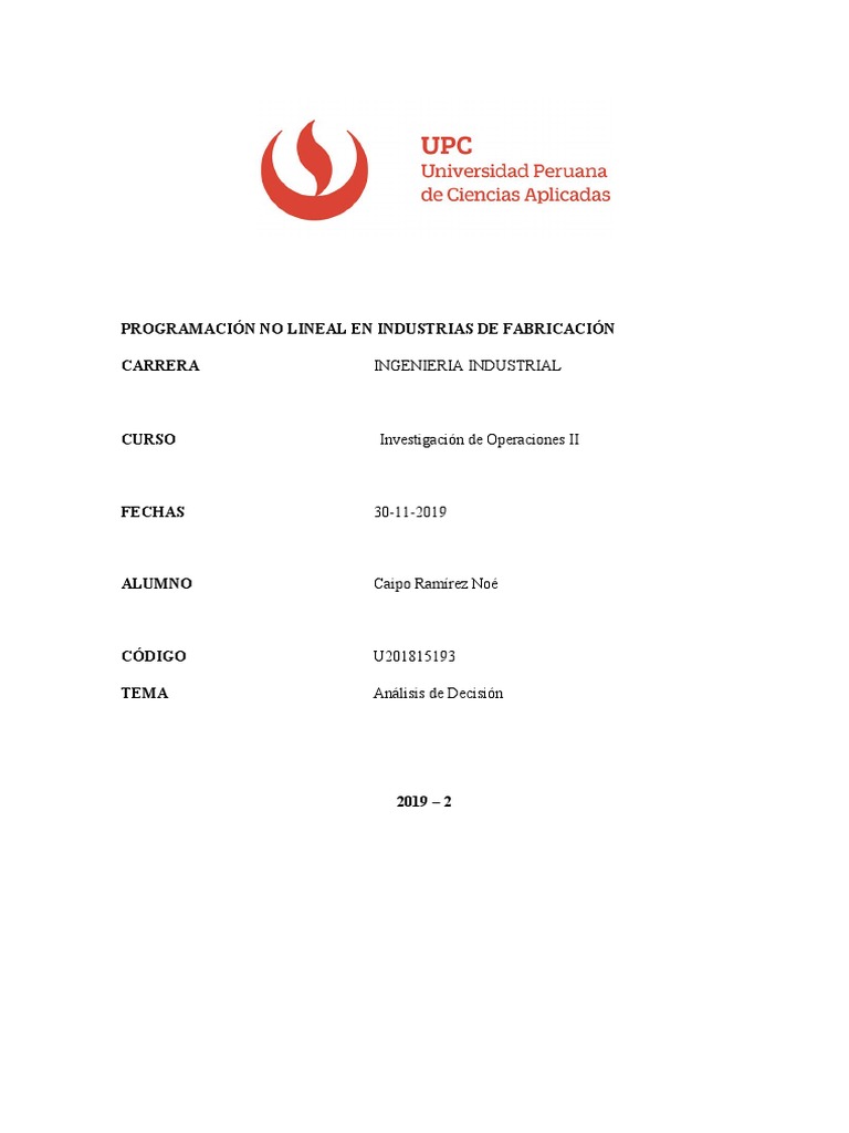 t4 Analisis de Decisión Iop2 | PDF | Probabilidad