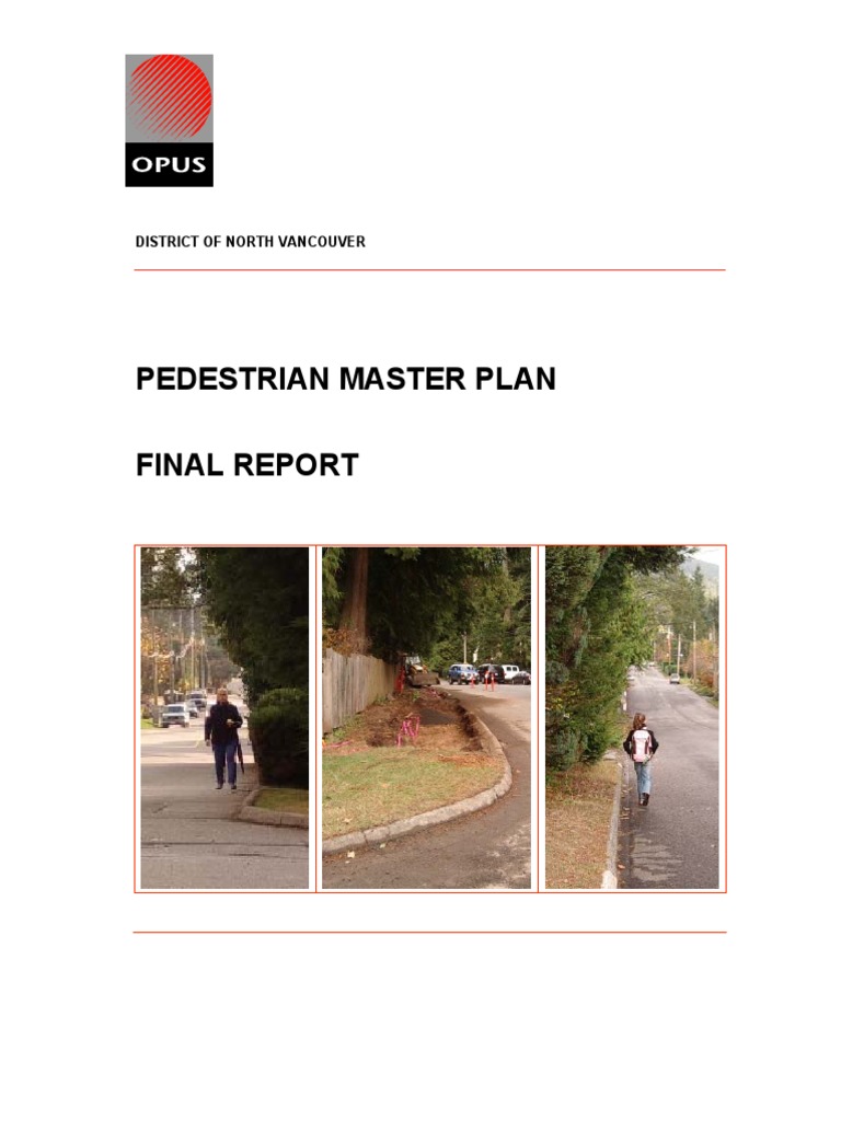 Pedestrian Master Plan North Vancouver | PDF | Pedestrian Crossing ...
