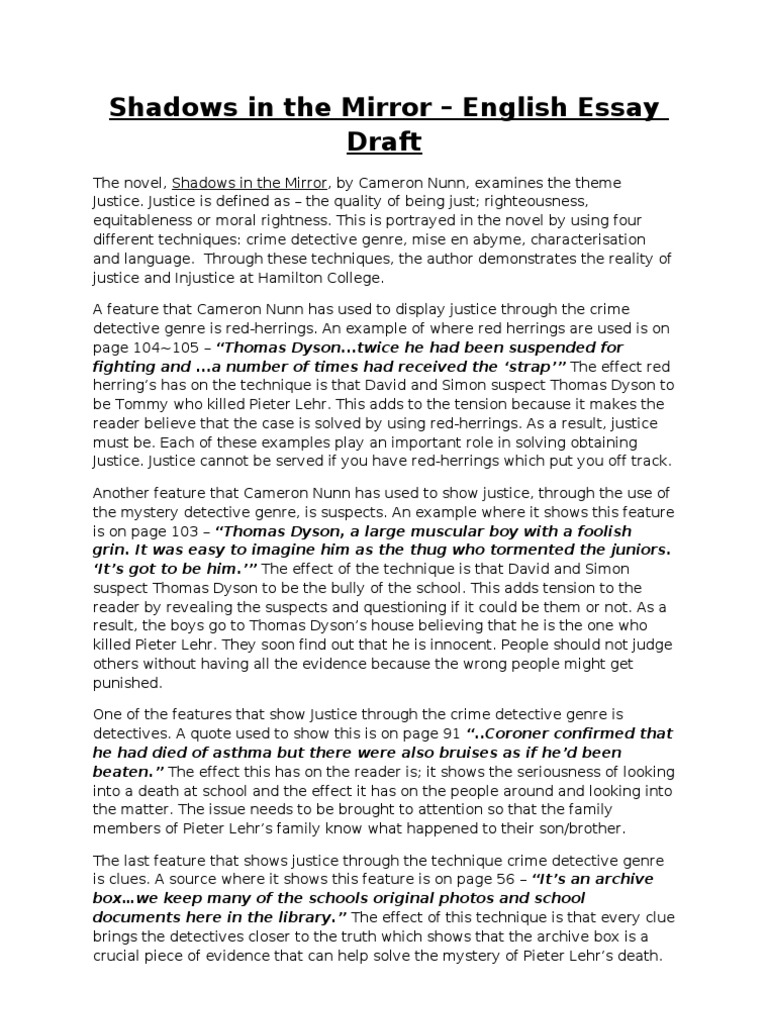 Shadows in The Mirror | PDF