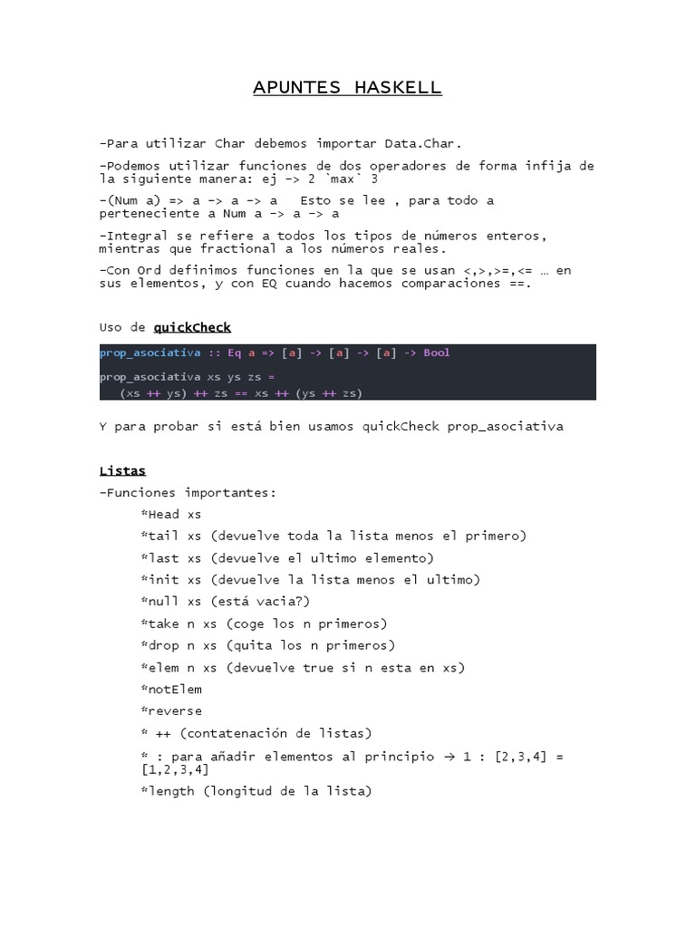 Introducción a la programación funcional en Haskell | PDF | Ciencias de ...
