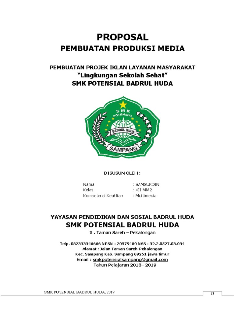 Contoh Proposal Ukk | PDF