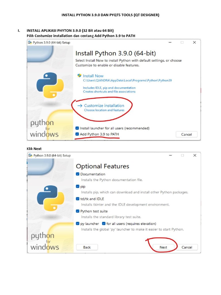 Install Python Dan Pyqt5 Tools | PDF