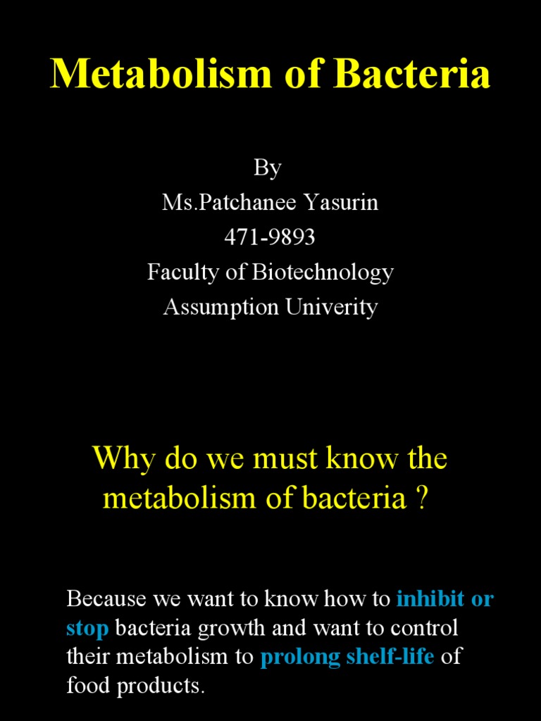 Metabolism Of Bacteria Download Free Pdf Metabolic Pathway Metabolism