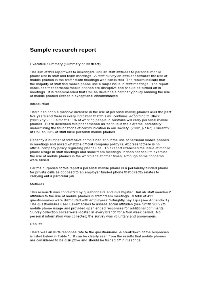 Sample Research Report RMIT University904528520211004 | PDF