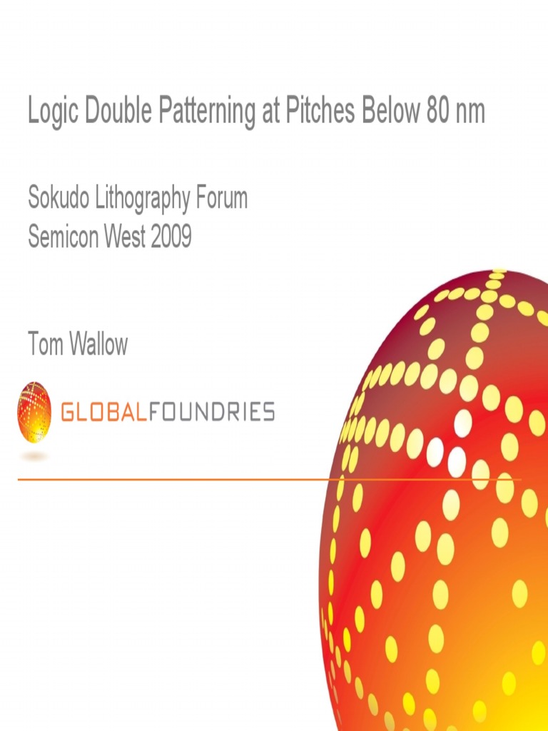 Logic Double Patterning | PDF | Secondary Sector Of The Economy ...