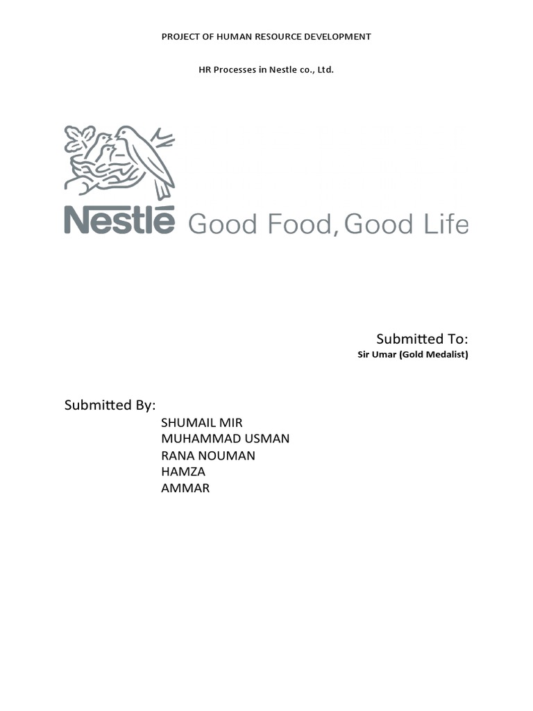 Nestlé HR Development Project Overview | PDF | Nestlé | Employment