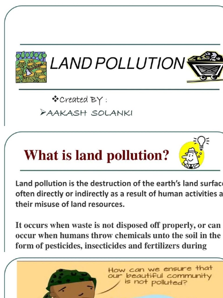 Land Pollution | PDF
