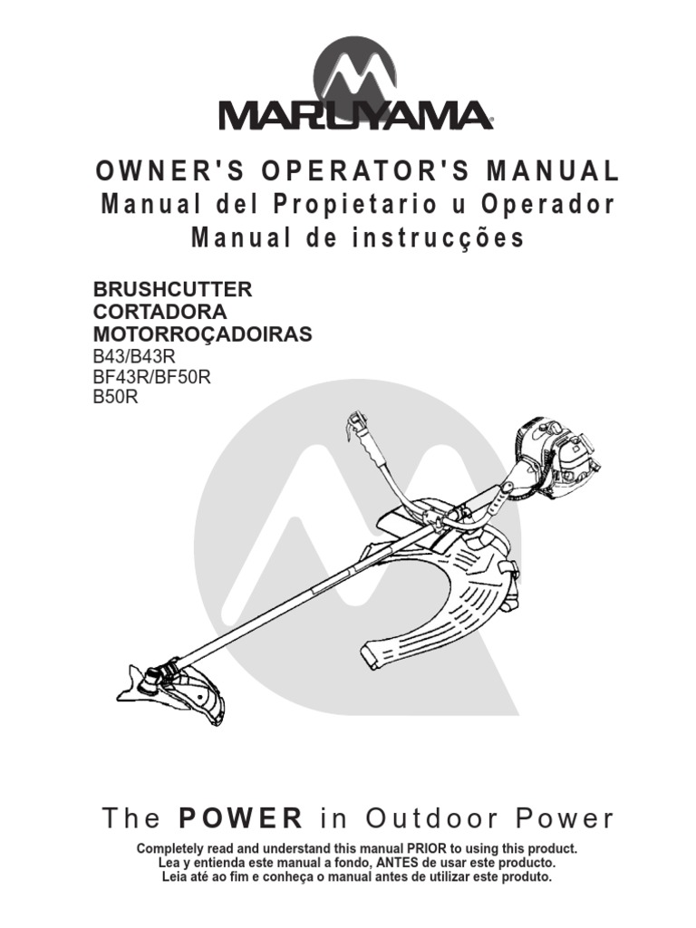 Manual Motoguadaña Maruyama | PDF | Carburetor | Throttle