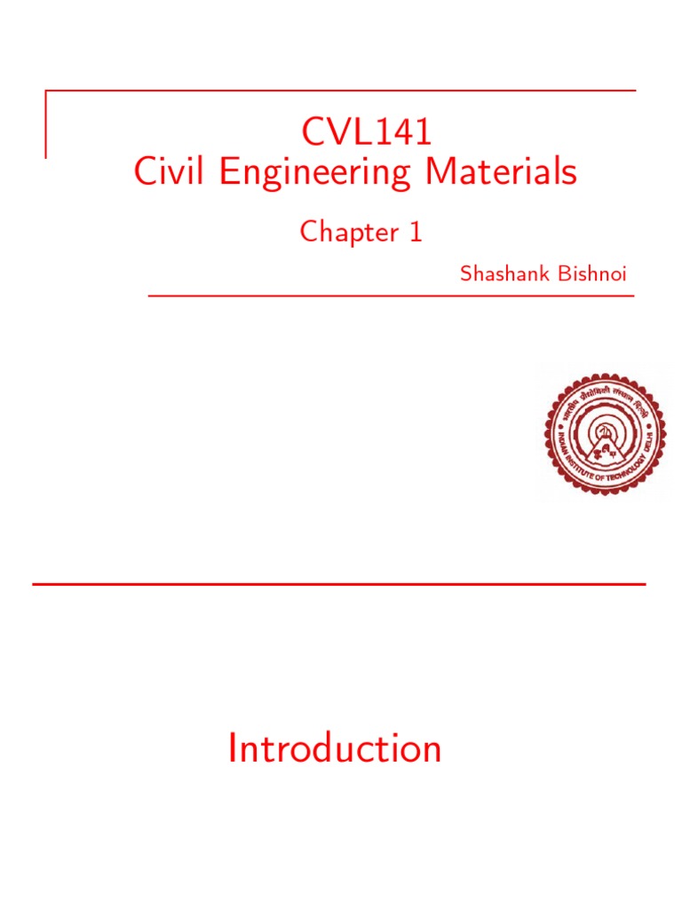Materials Civil Engineering | PDF | Materials Science | Applied And ...