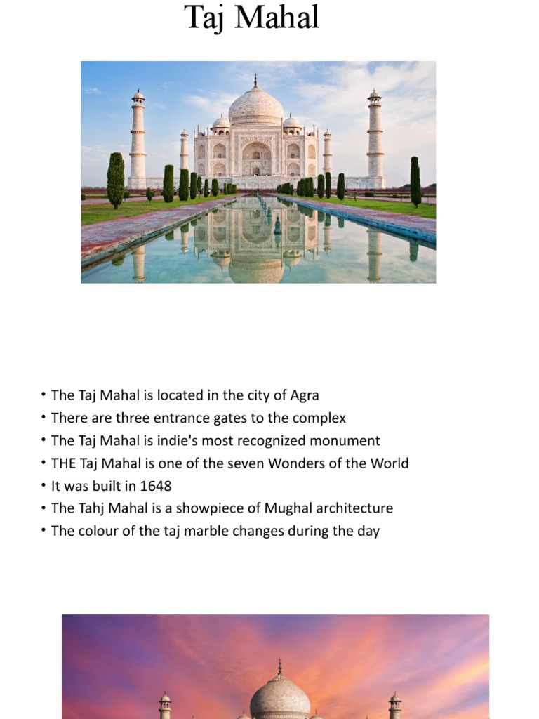 Taj Mahal & APJ Abdul Kalam Overview | PDF