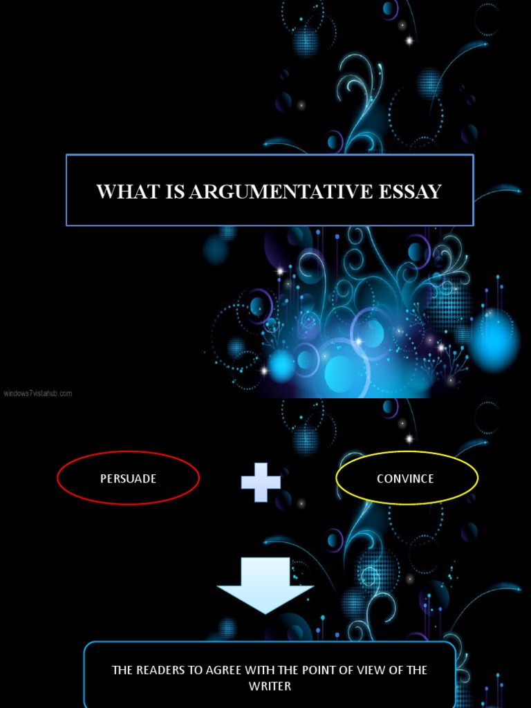 Understanding Argumentative Essays | PDF