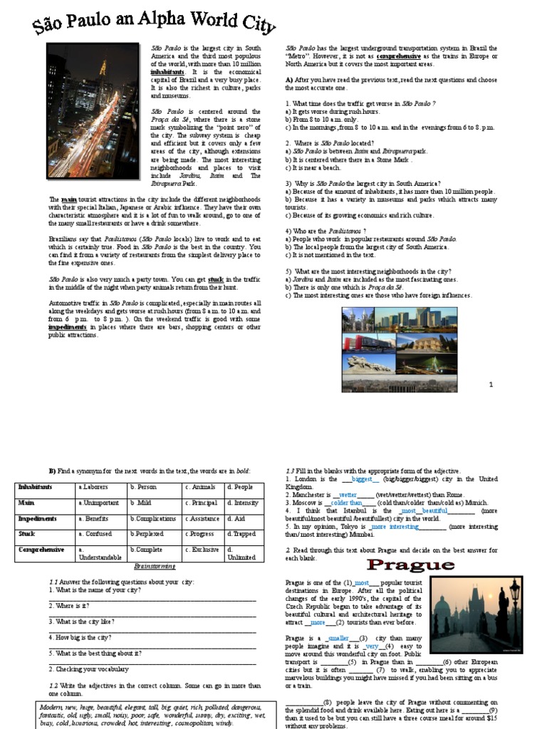 São Paulo: Culture, Traffic, and Attractions | PDF | São Paulo