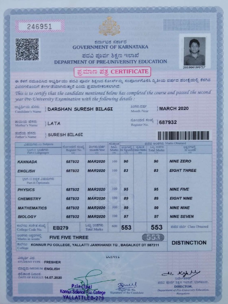 Secondpucmarkcard Compressed | PDF | Educational Stages