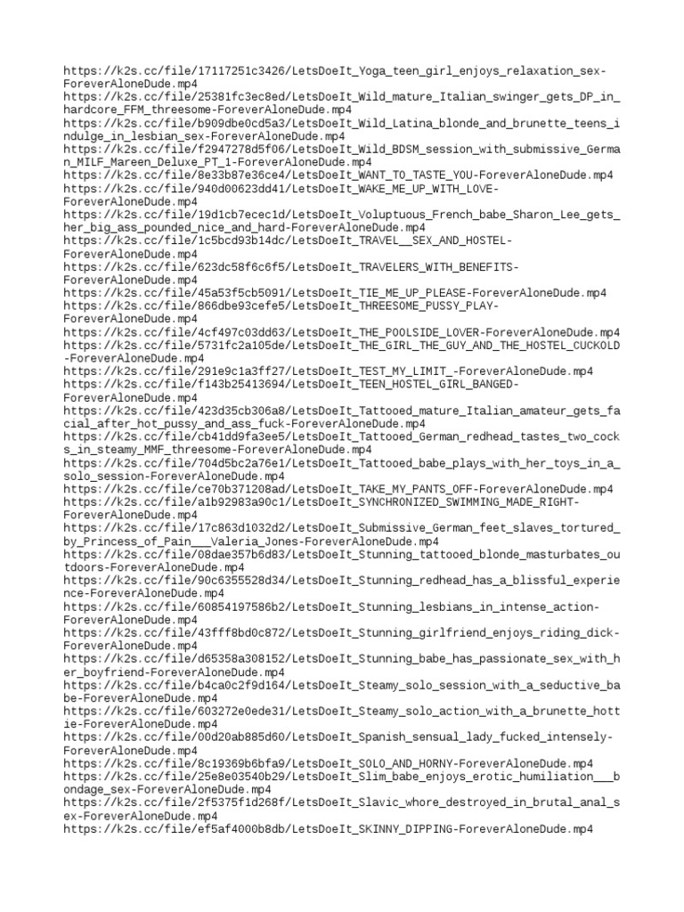 LetsDoeIt - mp4 Urls | PDF | Computers