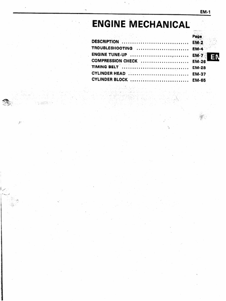 Toyota 7M Manual Engine en | PDF | Piston | Fuel Injection