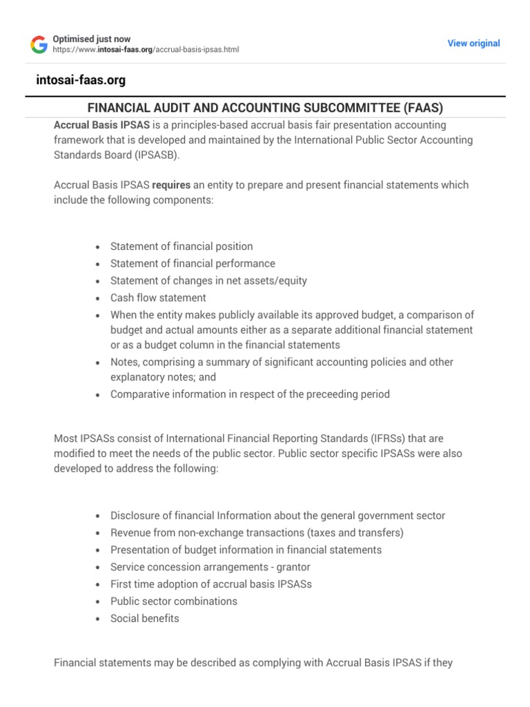 Financial Audit and Accounting Subcommittee (Faas) | PDF | Financial ...