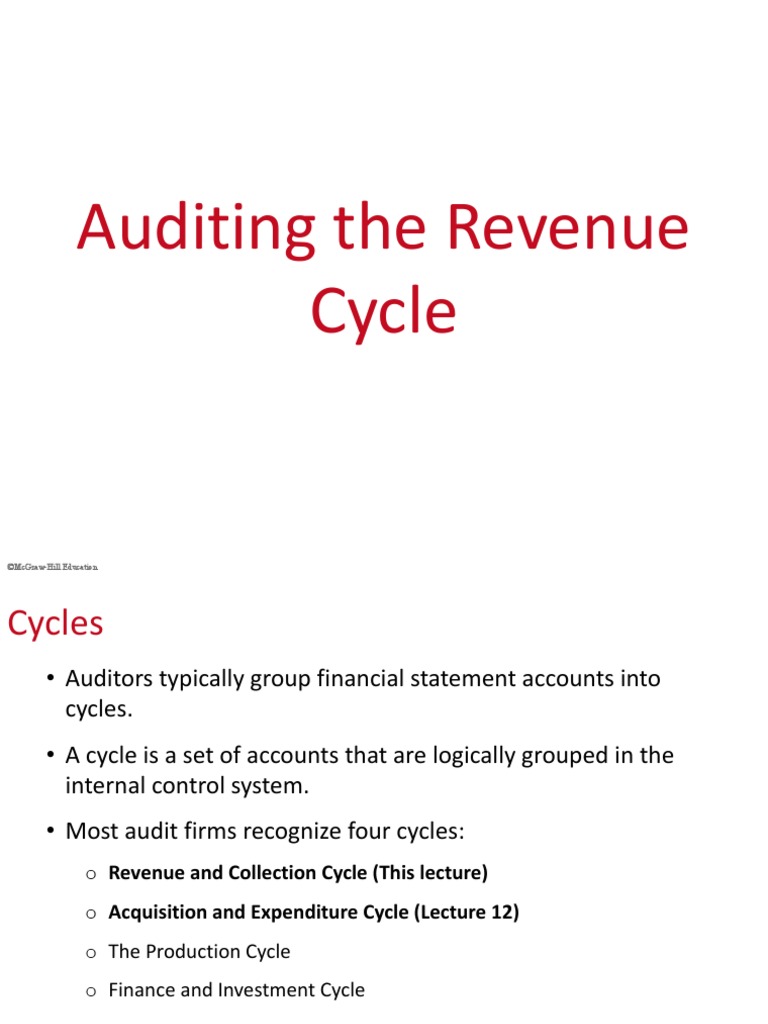 Auditing The Revenue Cycle: ©Mcgraw-Hill Education | Download Free PDF ...