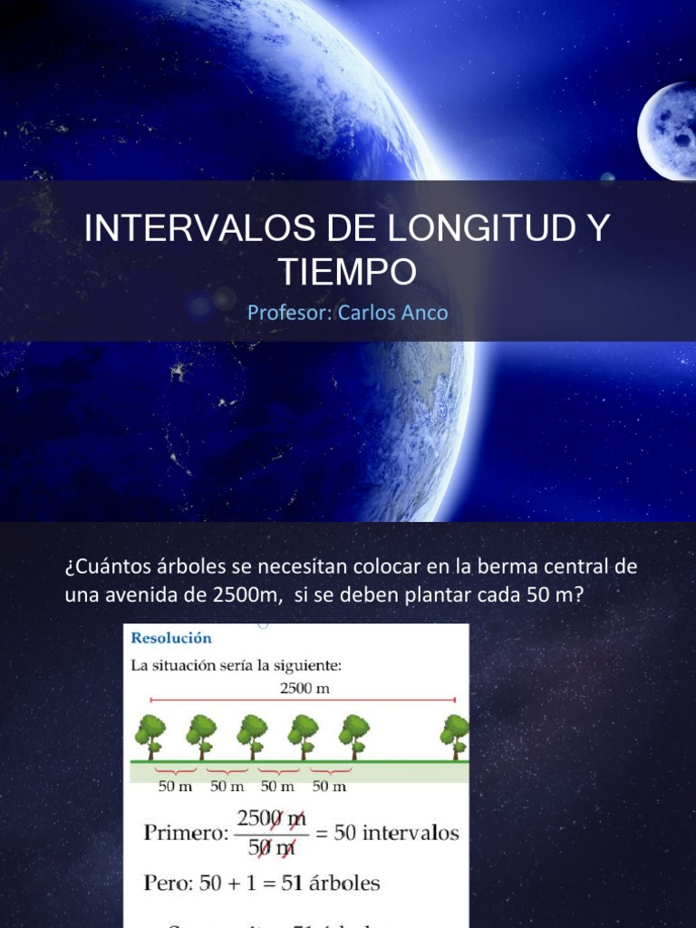 Intervalos de Longitud y Tiempo | PDF