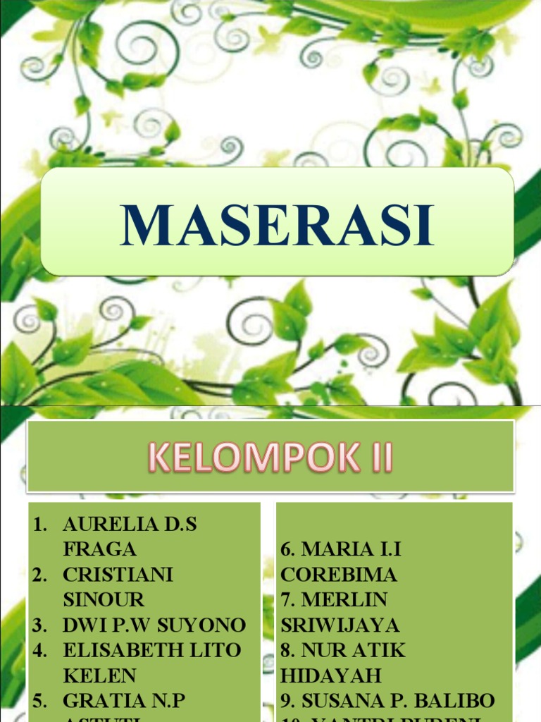 Metode Maserasi | PDF