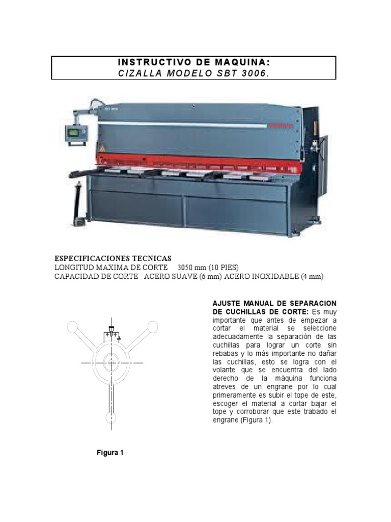 Instructivo de Cizalla | PDF