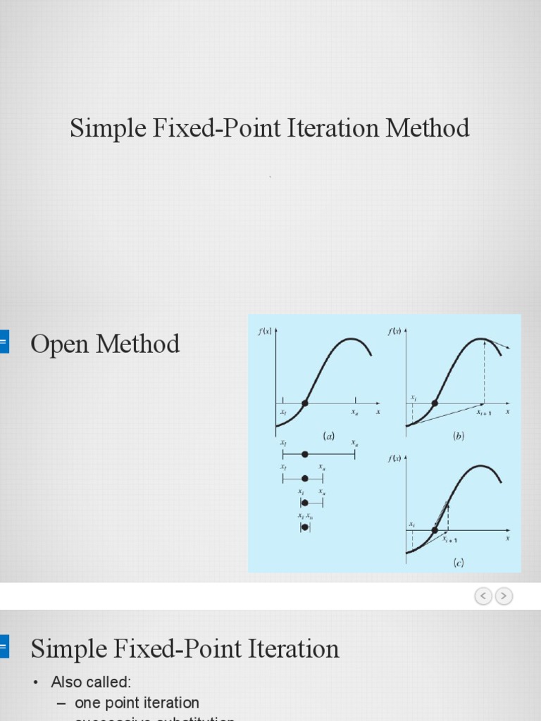 Simple Fixed-Point Iteration Method | PDF
