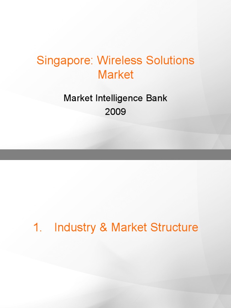 Singapore Wireless Solutions Market Analysis | PDF | Cisco Systems ...