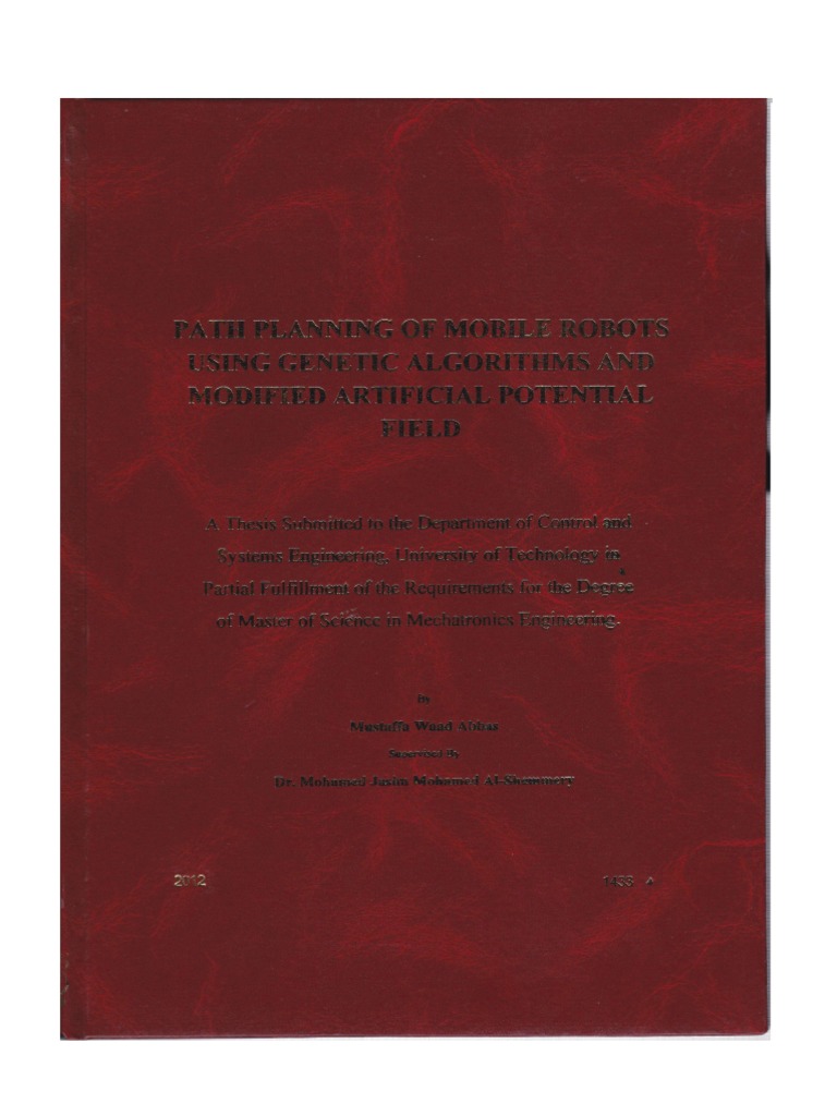 Thesis of Path Planning of Mobile Robots Using Genetic Algorithms | PDF | Mathematical ...