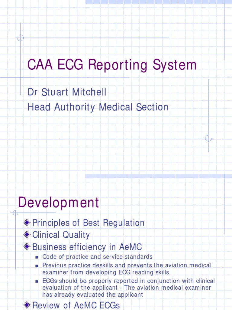 CAA ECG Reporting System | PDF | Electrocardiography | Medical Specialties