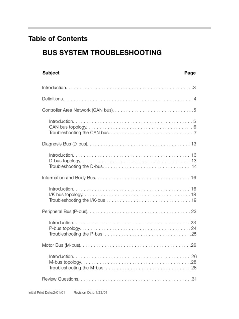 Bus Troubleshooting Guide | PDF | Network Topology | Resistor