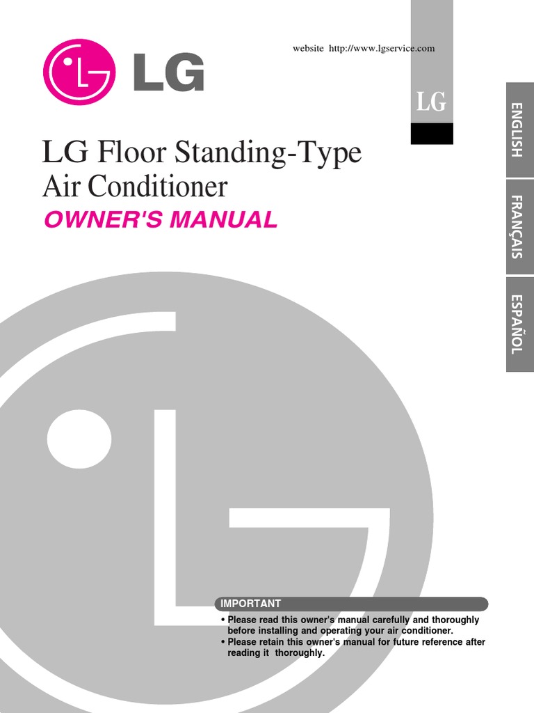 LG Floor Standing-Type Air Conditioner: Owner'S Manual | PDF | Air ...