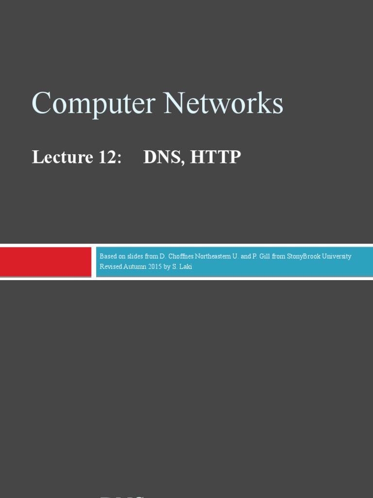 12 Dns En Pdf Domain Name System Hypertext Transfer Protocol 
