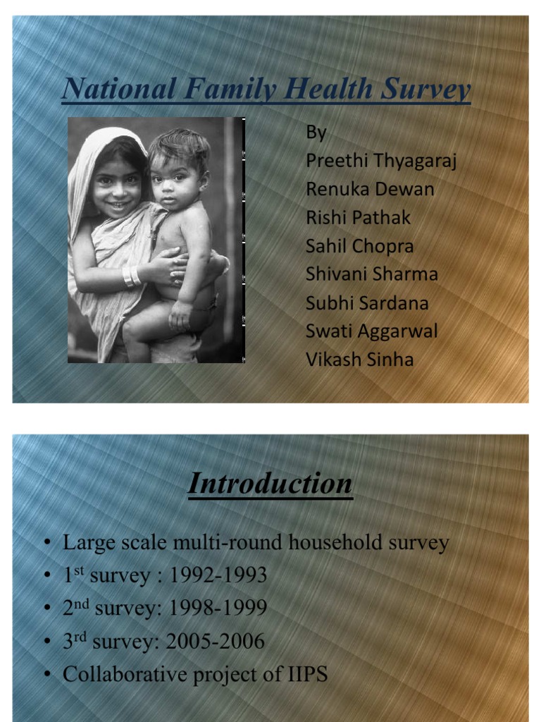 National Family Health Survey | PDF | Sampling (Statistics) | Human ...