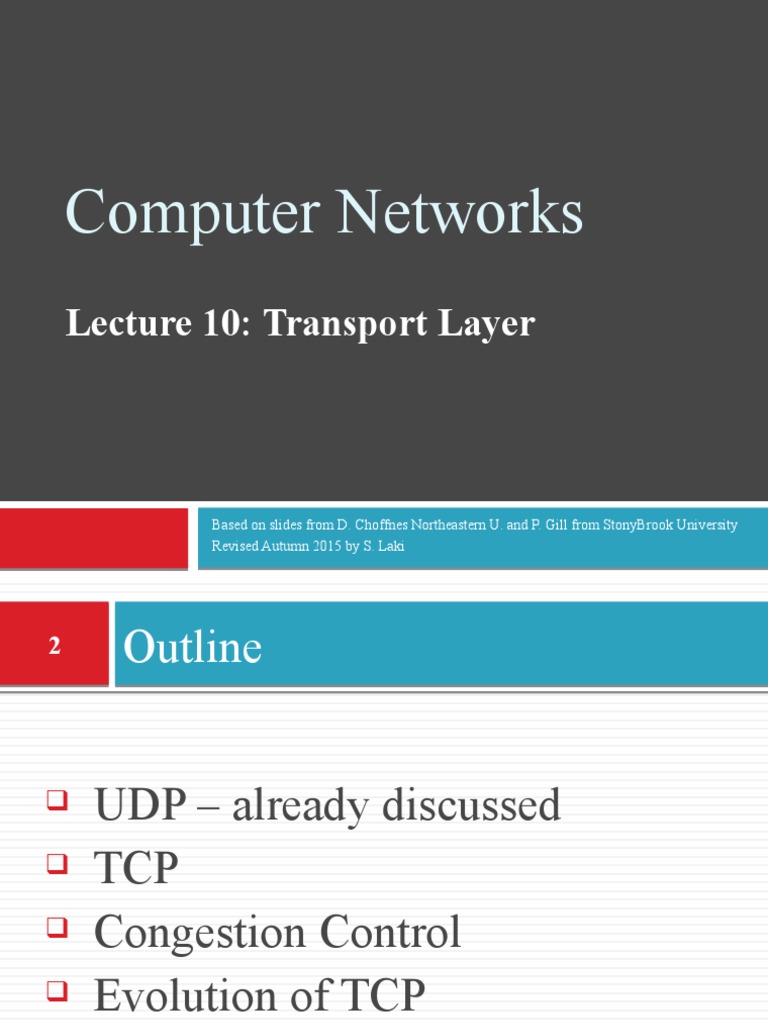 10 Transport Layer en | PDF | Transmission Control Protocol | Network ...