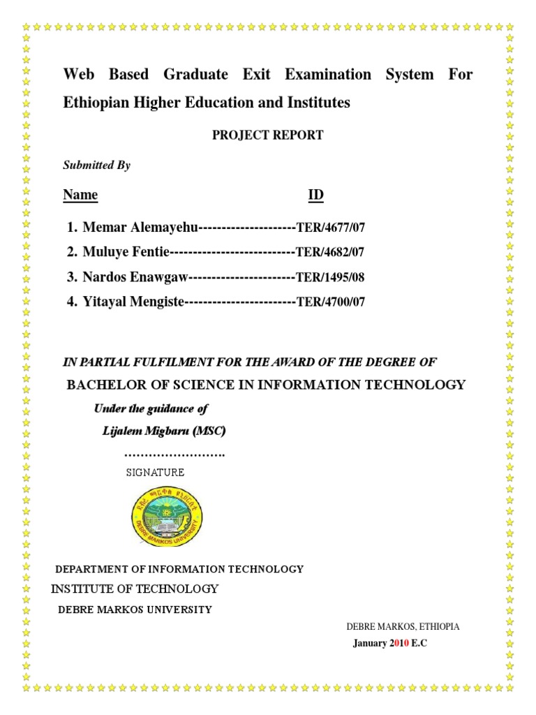 Web Based Graduate Exit Examination System | PDF | Test (Assessment) | Php