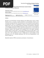 Individual Work Performance Questionnaire Guide | PDF | Cronbach's ...